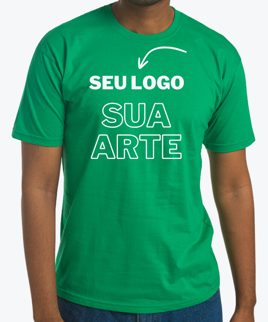 Camiseta Verde Bandeira Personalizada 100% Algodão – Bonjour Express